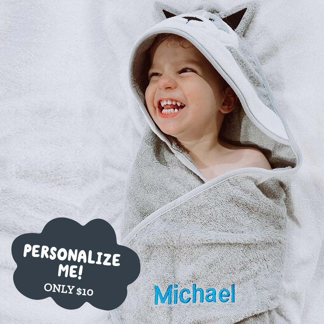 Hooded Towel - Bandit The Raccoon – Riff Raff Baby US